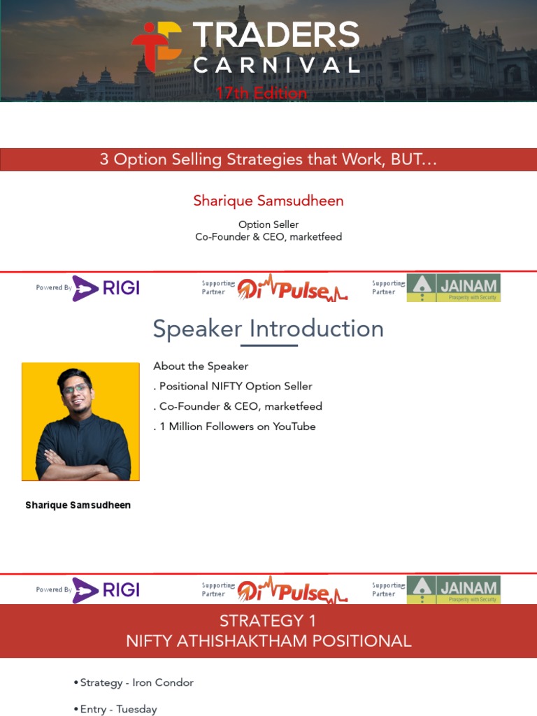 Sharique PPT Format TC Bangalore 2022 | PDF | Day Trading | Option ...