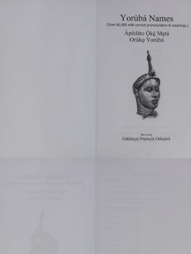 Yoruba Names Archive Org | PDF