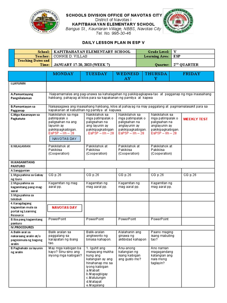 Esp-Dll Q2 Week 7 | PDF