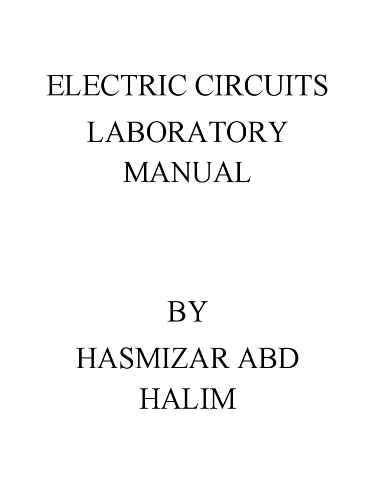 Electric Circuits Lab Module | PDF