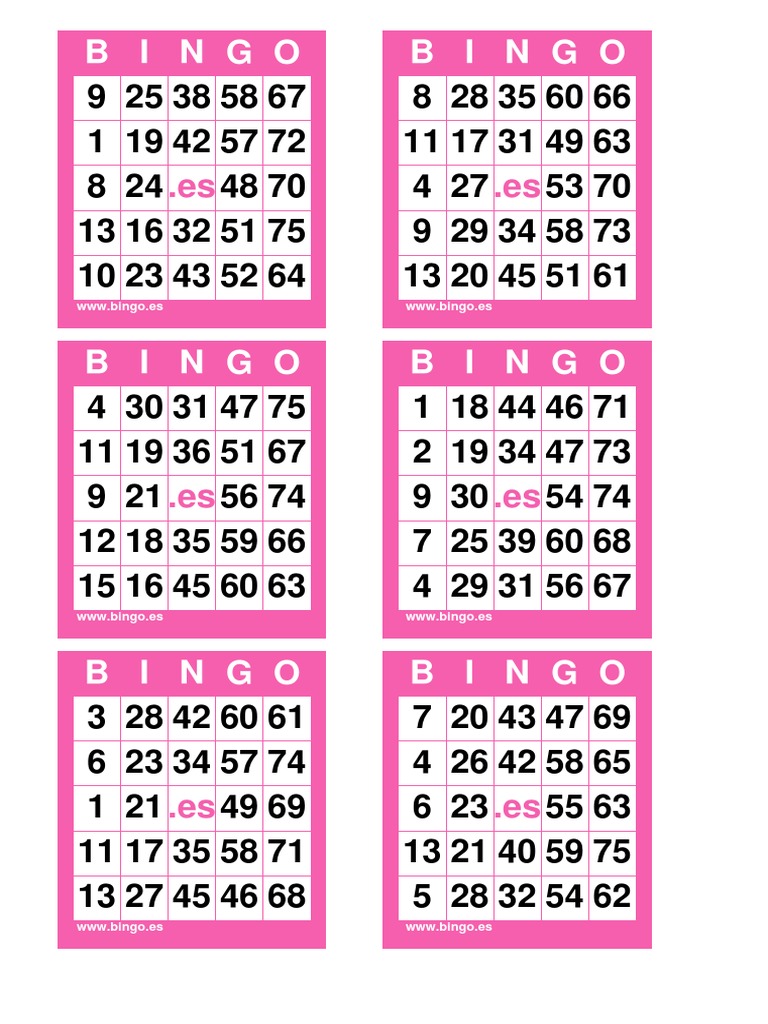 Bingo Number Combinations List | PDF