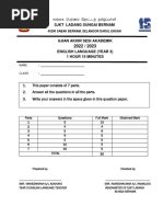 Bahasa Melayu - (UASA) F1 - BM Kertas 1 - 2024 | PDF