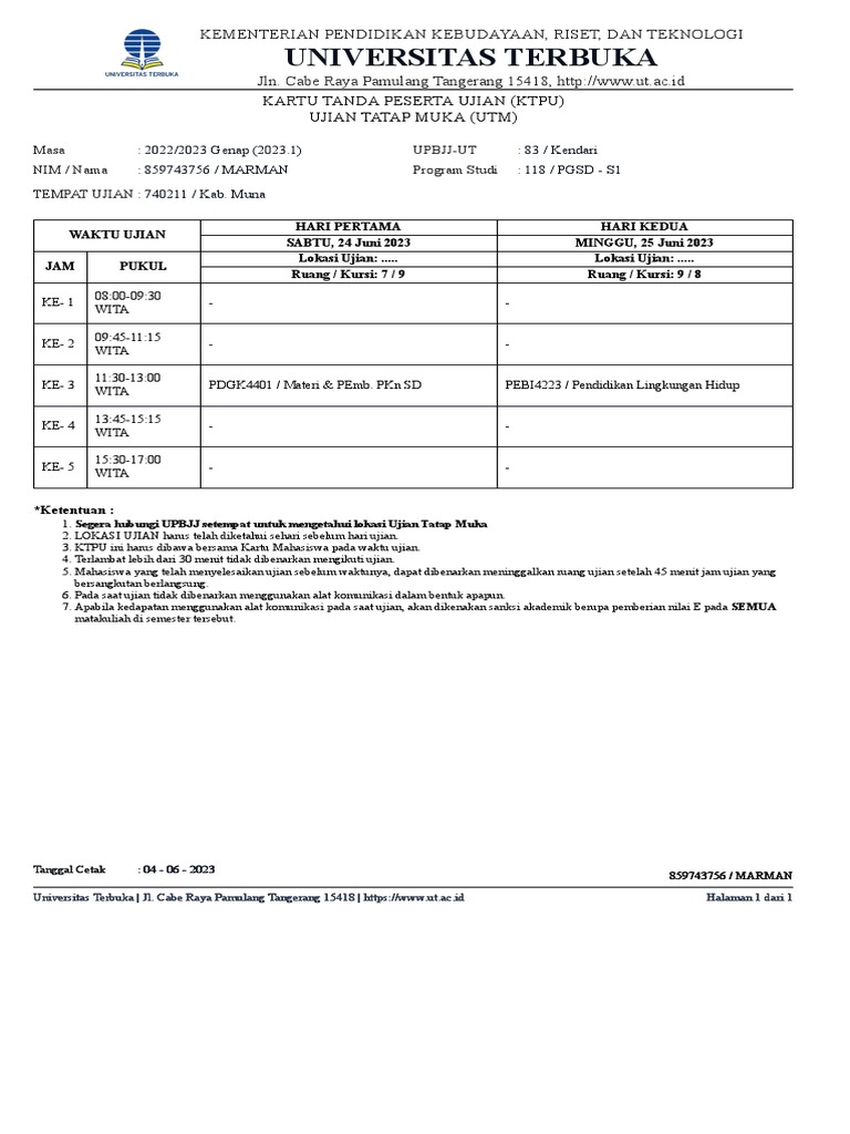 Marman Ktpu Utm - 859743756 | PDF