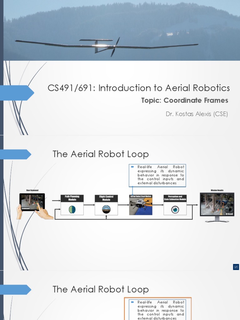 Intro To Aerial Robotics - Coordinate Frames | PDF | Inertial Navigation System | Rotation ...
