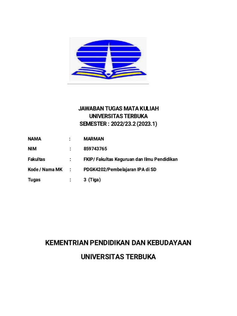 Tugas 3 Marman Pembelajaran IPA Di SD | PDF | Karier & Perkembangan