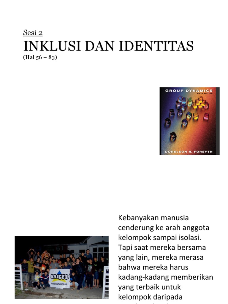 Inklusi dan Identitas dalam Kelompok | PDF