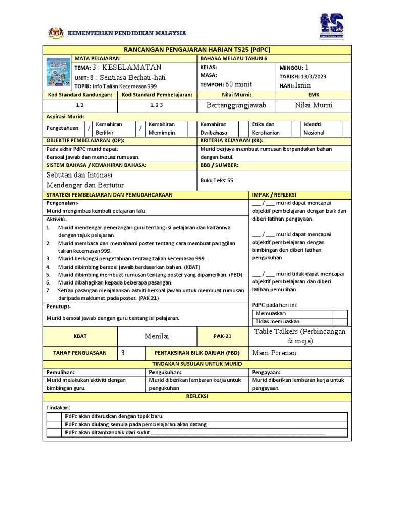 BM THN 6 Ts25 (Unit 8) | PDF | Karier & Perkembangan