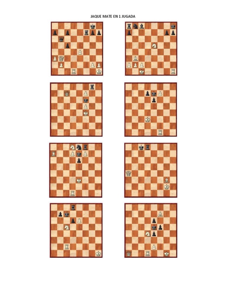 Jaque Mate en 1 Jugada | PDF