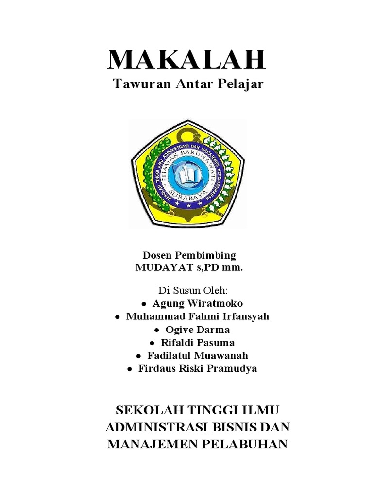Analisis Tawuran Antar Pelajar | PDF | Karier & Perkembangan ...