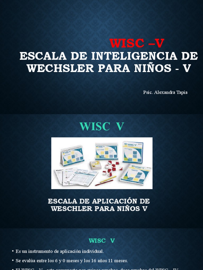 WISC –V | PDF