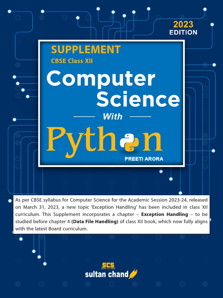 Supplement Cs Xii 2023 24 For Web Pdf Parameter Computer Programming Computer Program 2370