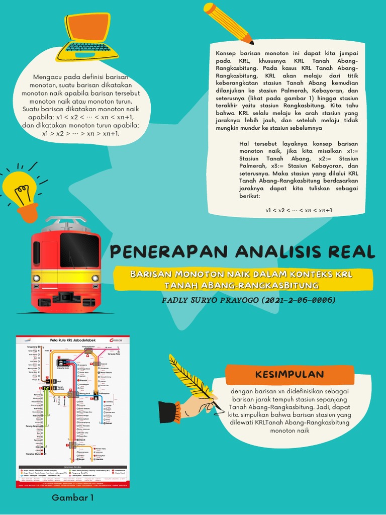 Penerapan Barisan Monoton Naik Dalam KRL - Fadly Suryo Prayogo | PDF