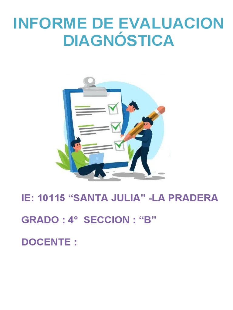 Informe de Evaluación Diagnostica | PDF | Evaluación | Aprendizaje