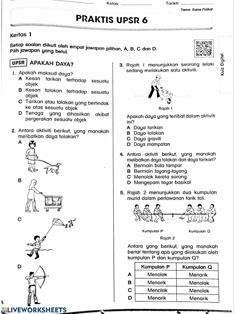 Daya Geseran - Sains Tahun 6 | PDF