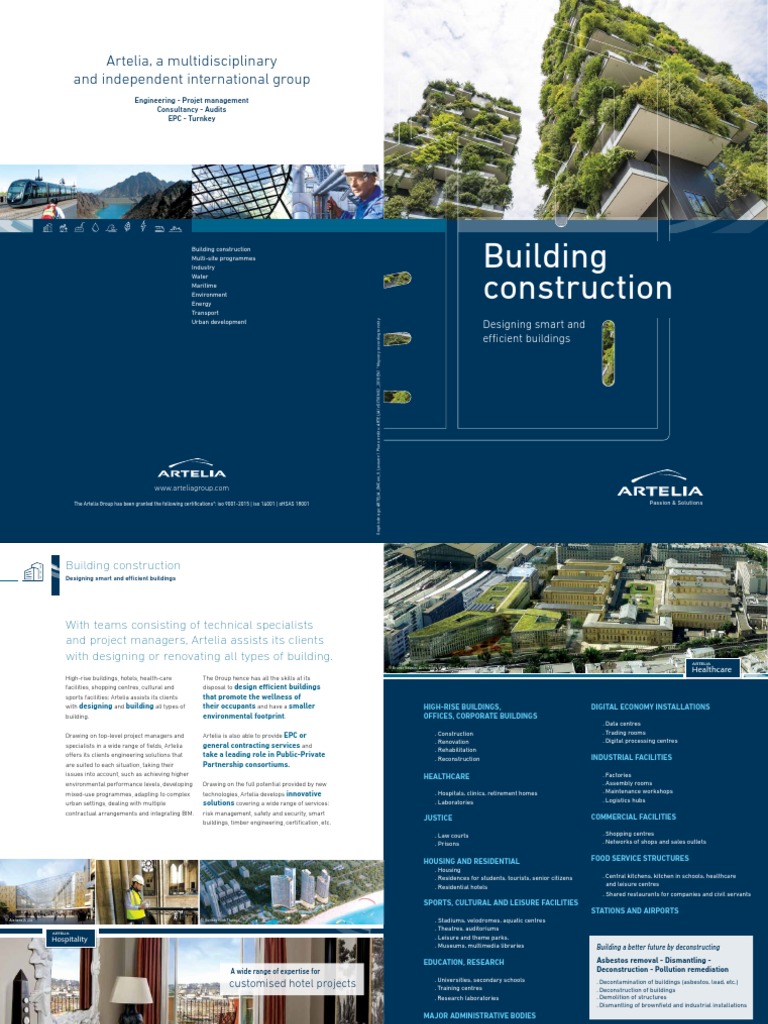 Artelia Brochure - Buildings | PDF