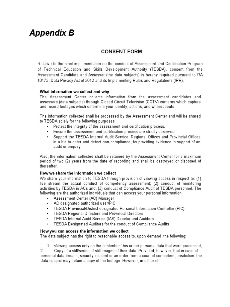 CONSENT-FORM-FBS-Assessment | PDF | Audit | Regulatory Compliance