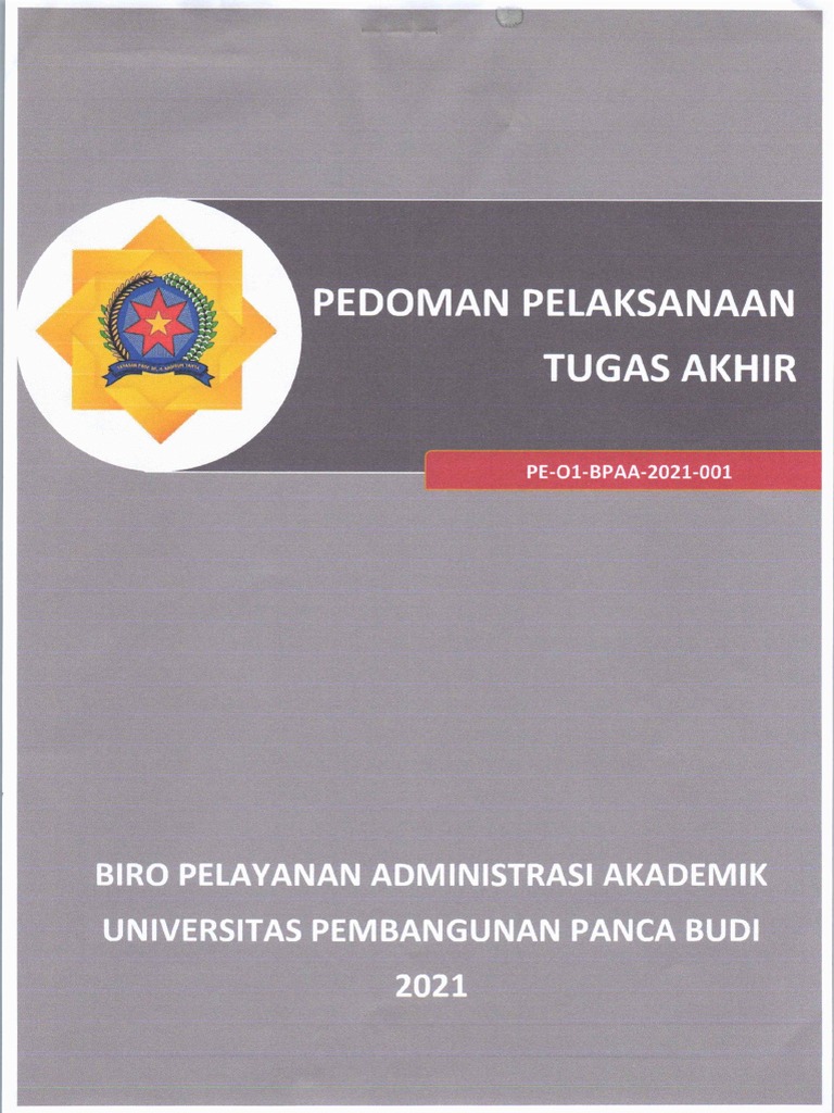 Pedoman Pelaksanaan Tugas Akhir | PDF