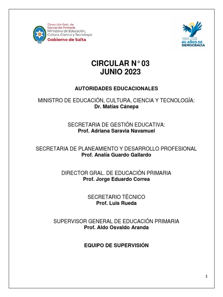Circular #3 - 2023 | PDF
