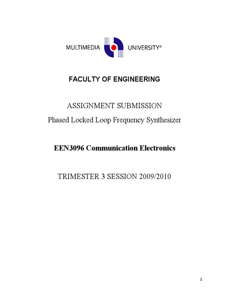 Phased Locked Loop Frequency Synthesizer Pdf 