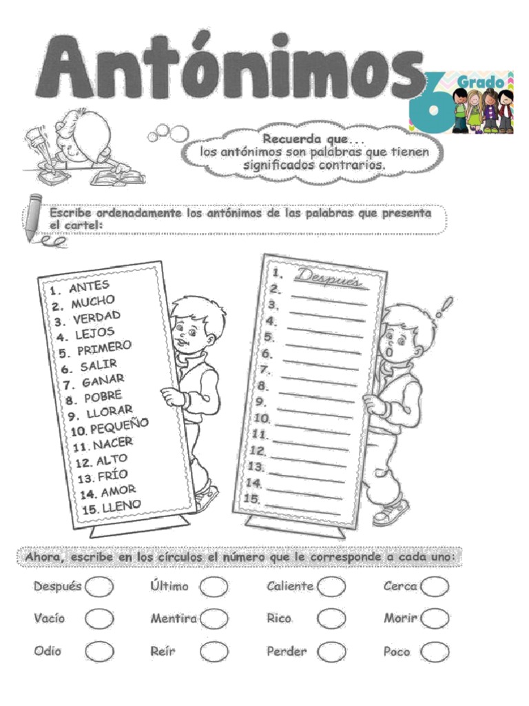 ANTONIMOS | PDF