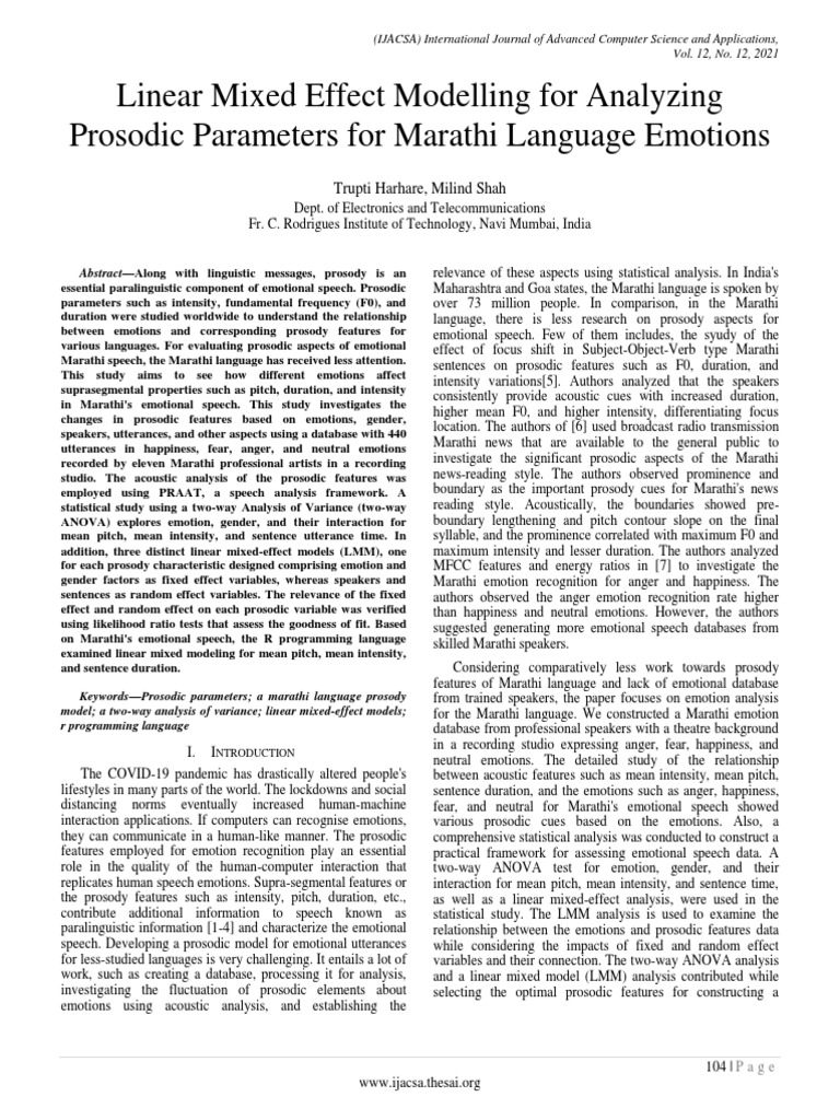 Paper 14-Linear Mixed Effect Modelling For Analyzing Prosodic ...