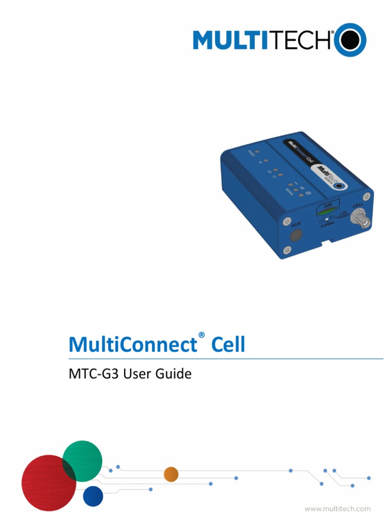 Multitech MTC-G3 User Guide | PDF | Usb | Electromagnetic Interference