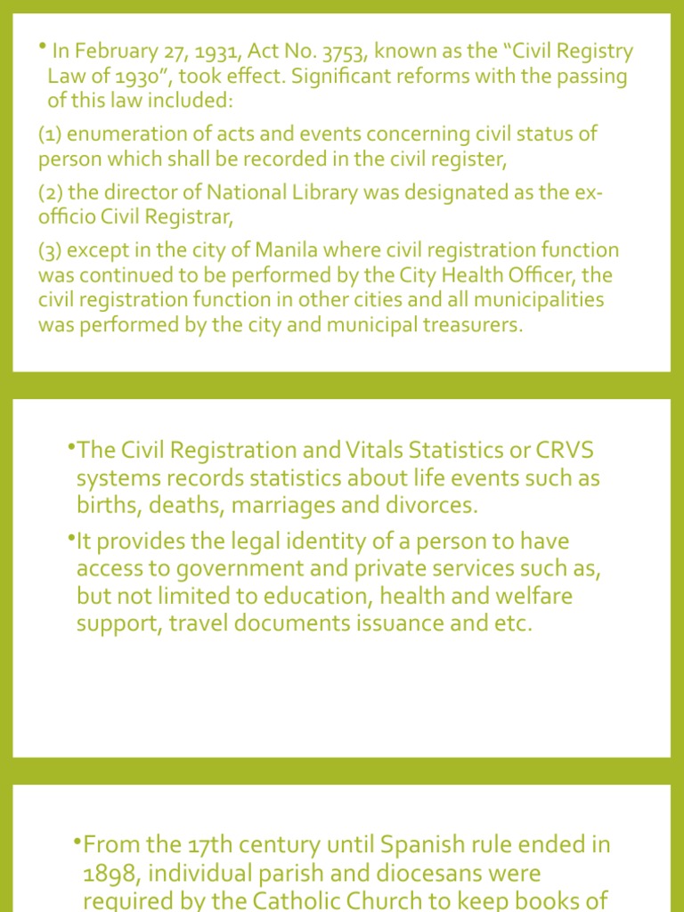 Civil Registration | PDF | Governance | Justice