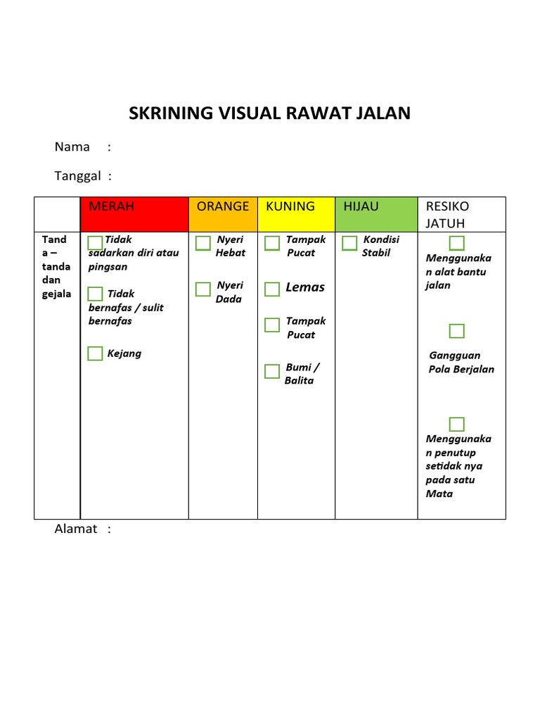 Skrining Visual Rawat Jalan | PDF