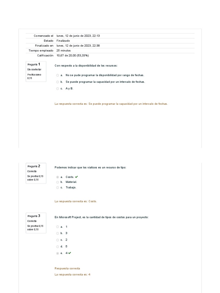 Cuestionario Semana 09 (C3-2) | PDF