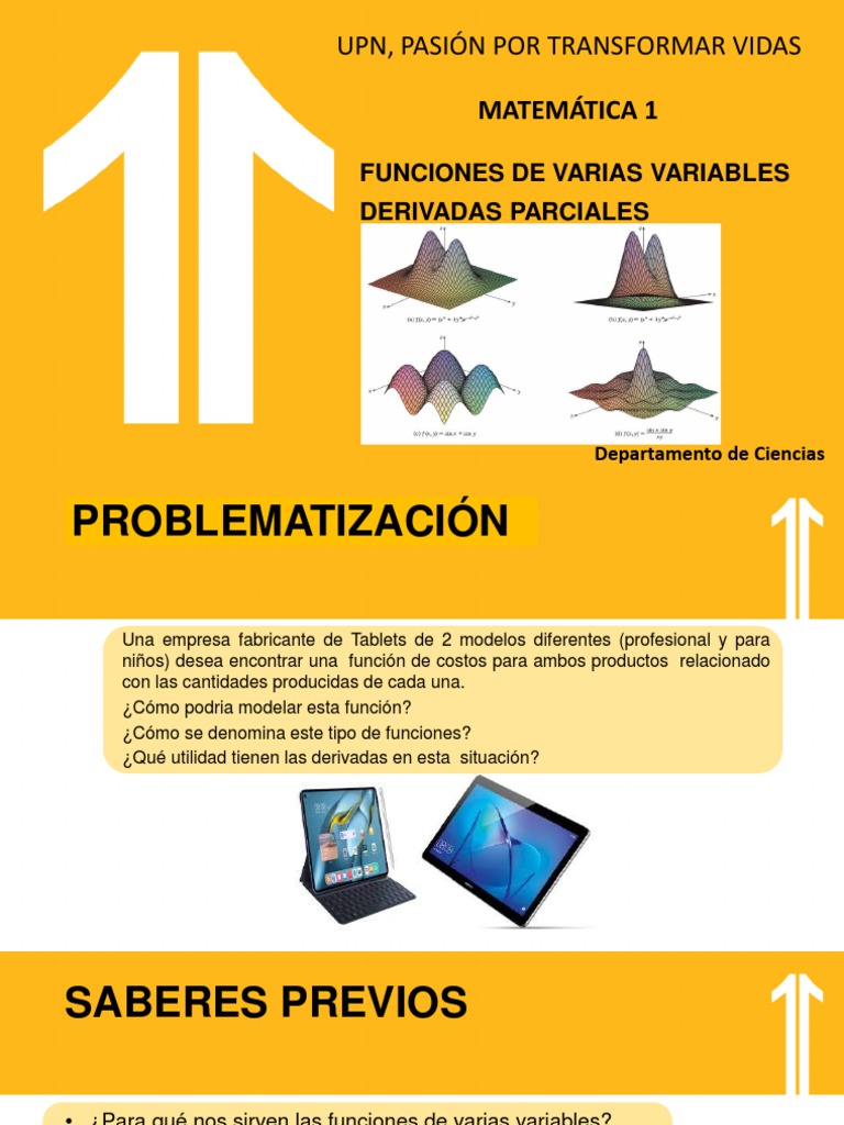 S12 - PPT - Función de Varias Variables | PDF | Función (Matemáticas) | Derivado