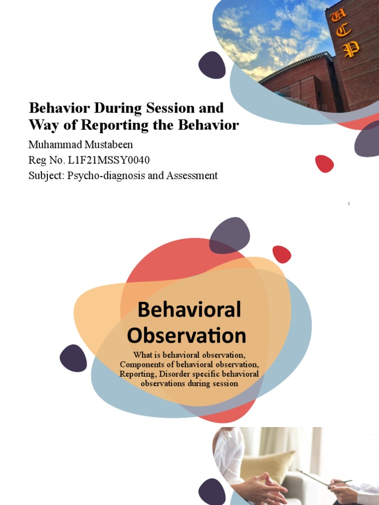 Behavioral Observation | PDF | Facial Expression | Anxiety
