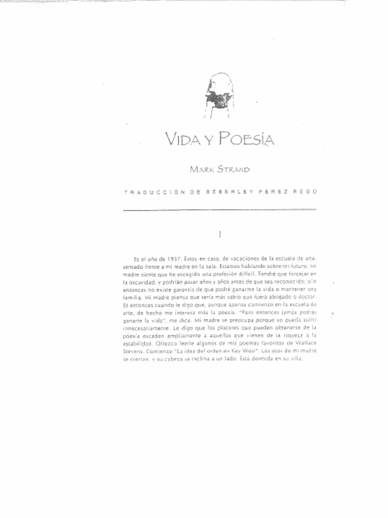 Material Poesía Mark Strand | PDF