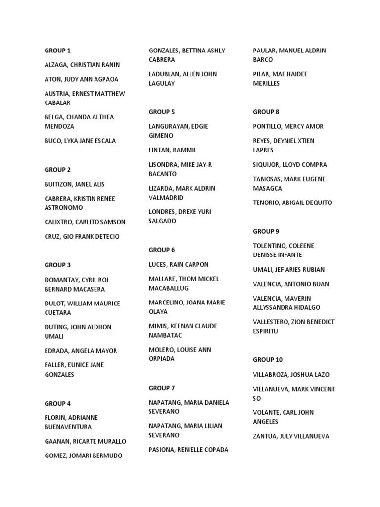 Purposive Communications Groupings | PDF
