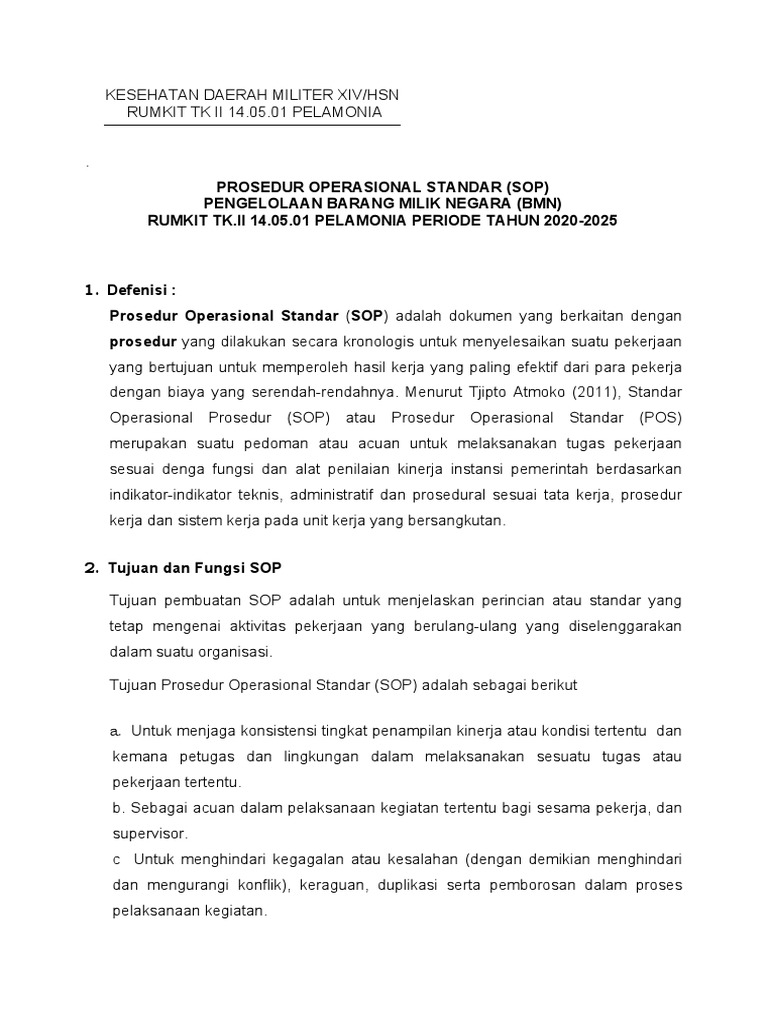 Sop Ap Simak BMN | PDF