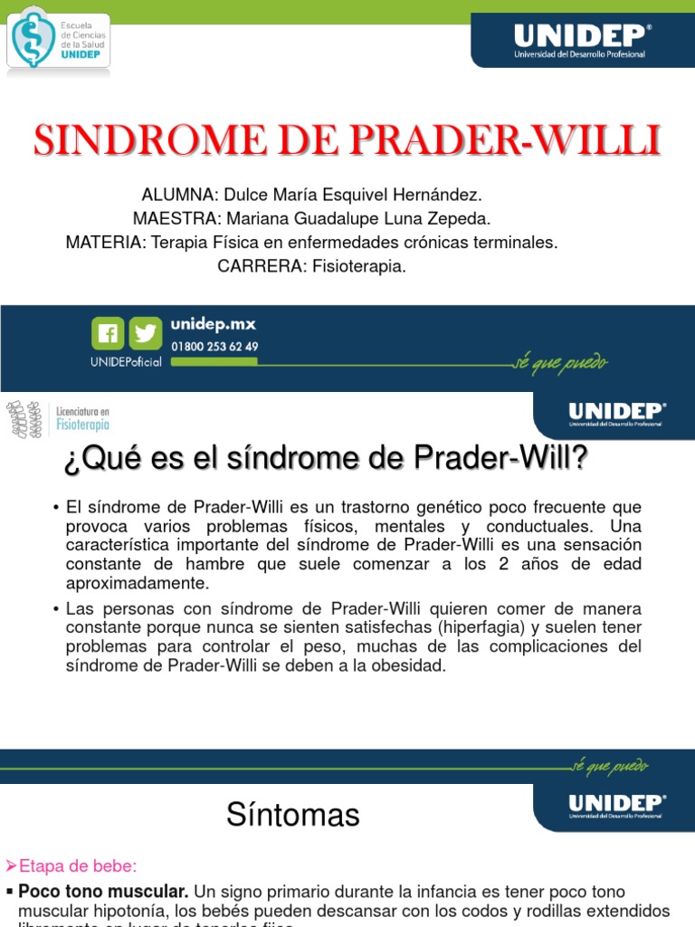 Exposición Sindrome Prader-Will | PDF | Medicina CLINICA | Enfermedades ...