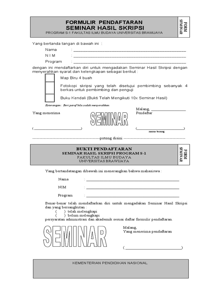 Seminar Skripsi FIB UB | PDF