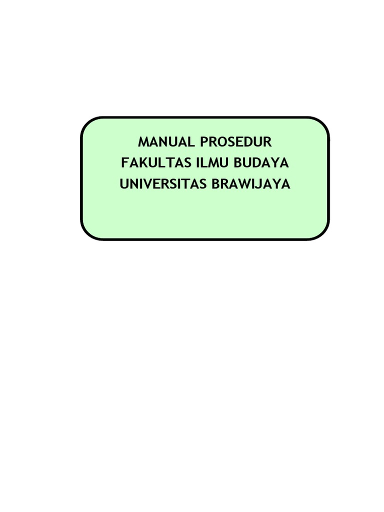 Manual Prosedur GJM FIB | PDF