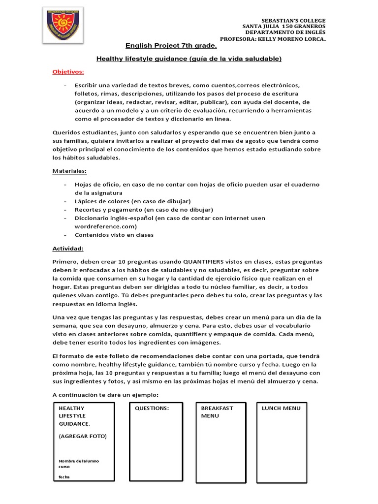 Proyecto 7mo Básico | PDF