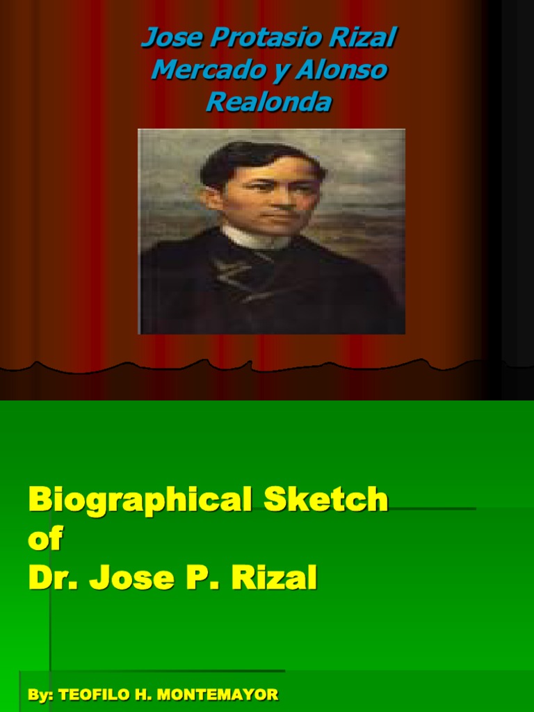 Jose Protasio Rizal Mercado y Alonso Realonda | PDF