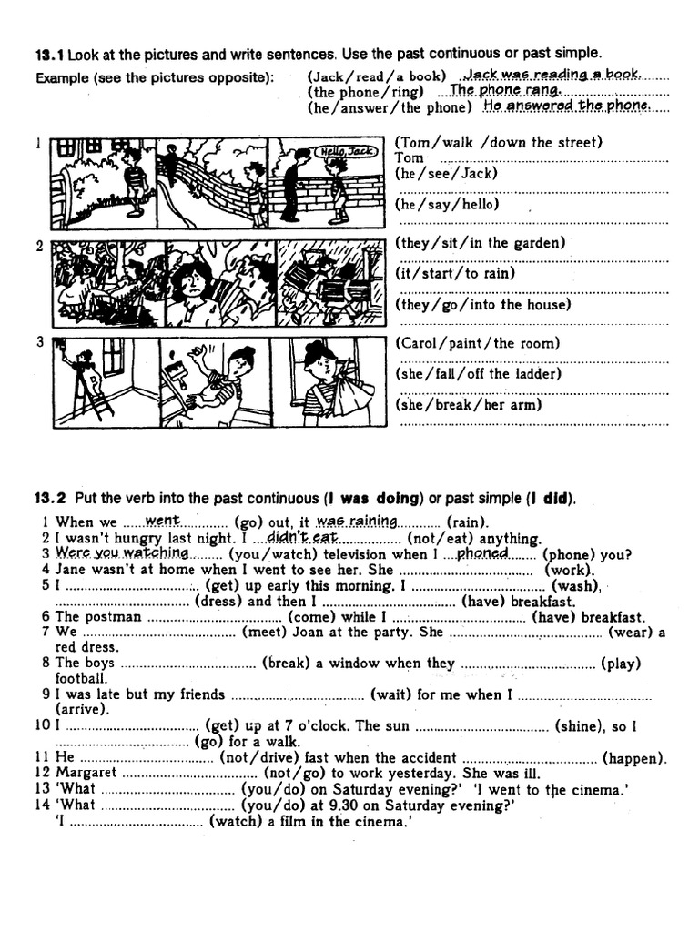 past continuous | PDF