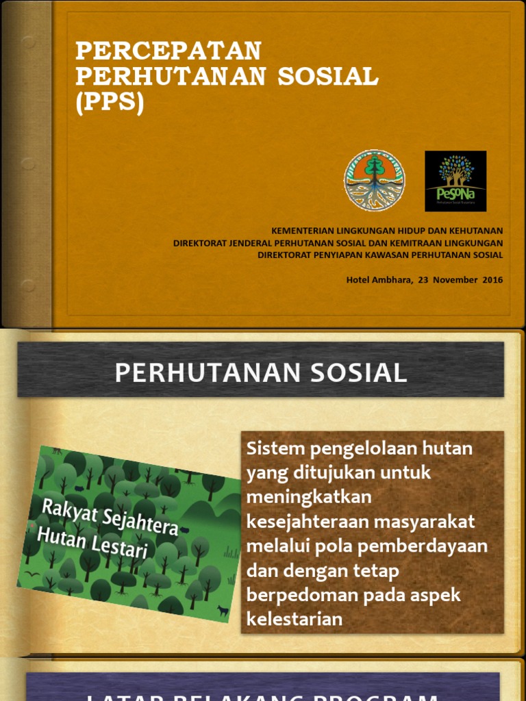 Strategi Percepatan Perhutanan Sosial | PDF