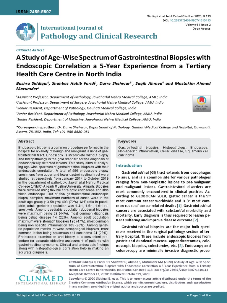 International Journal of Pathology and Clinical Research Ijpcr 6 113 ...
