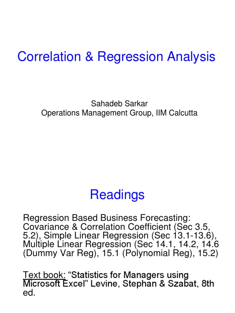 Correlation Regression - 2023 | PDF | Errors And Residuals | Coefficient Of Determination