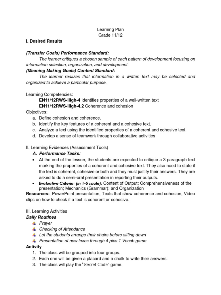 Semi Detailed Lesson Plan Senior High | PDF | Poverty | Poverty ...