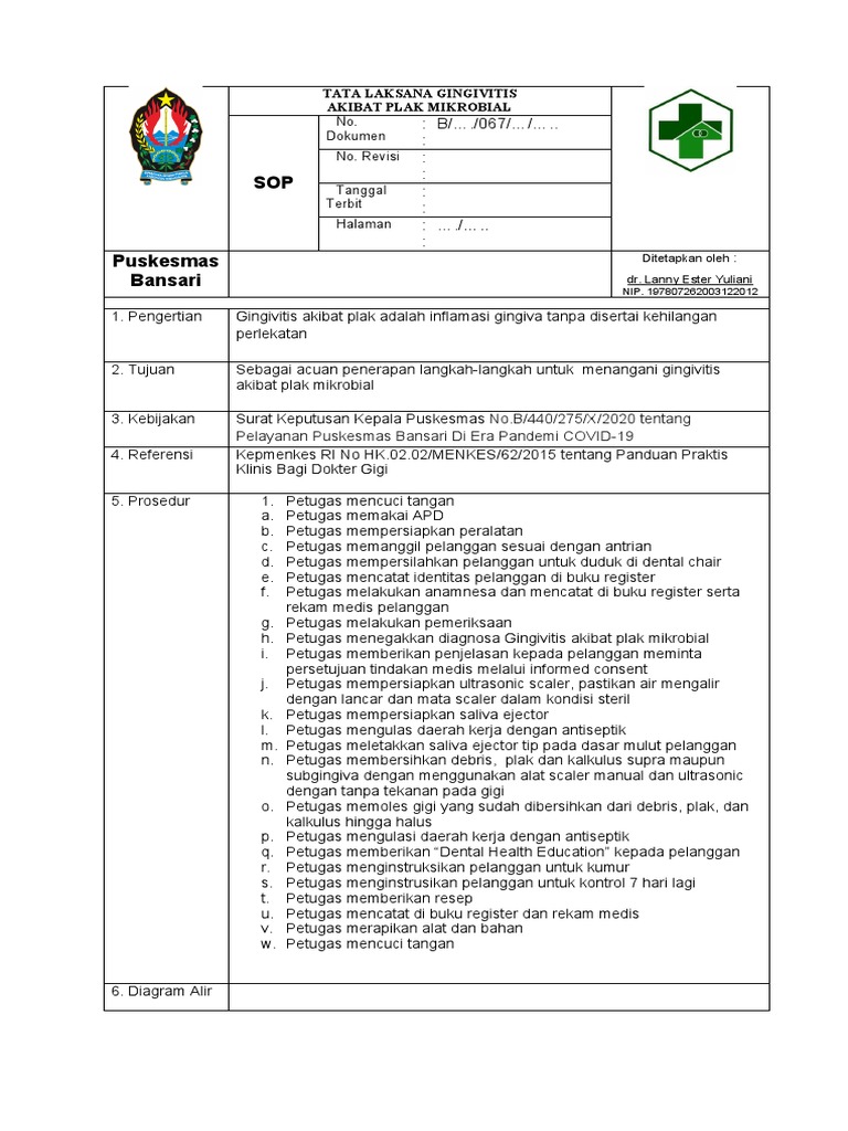 SOP Gingivitis | PDF