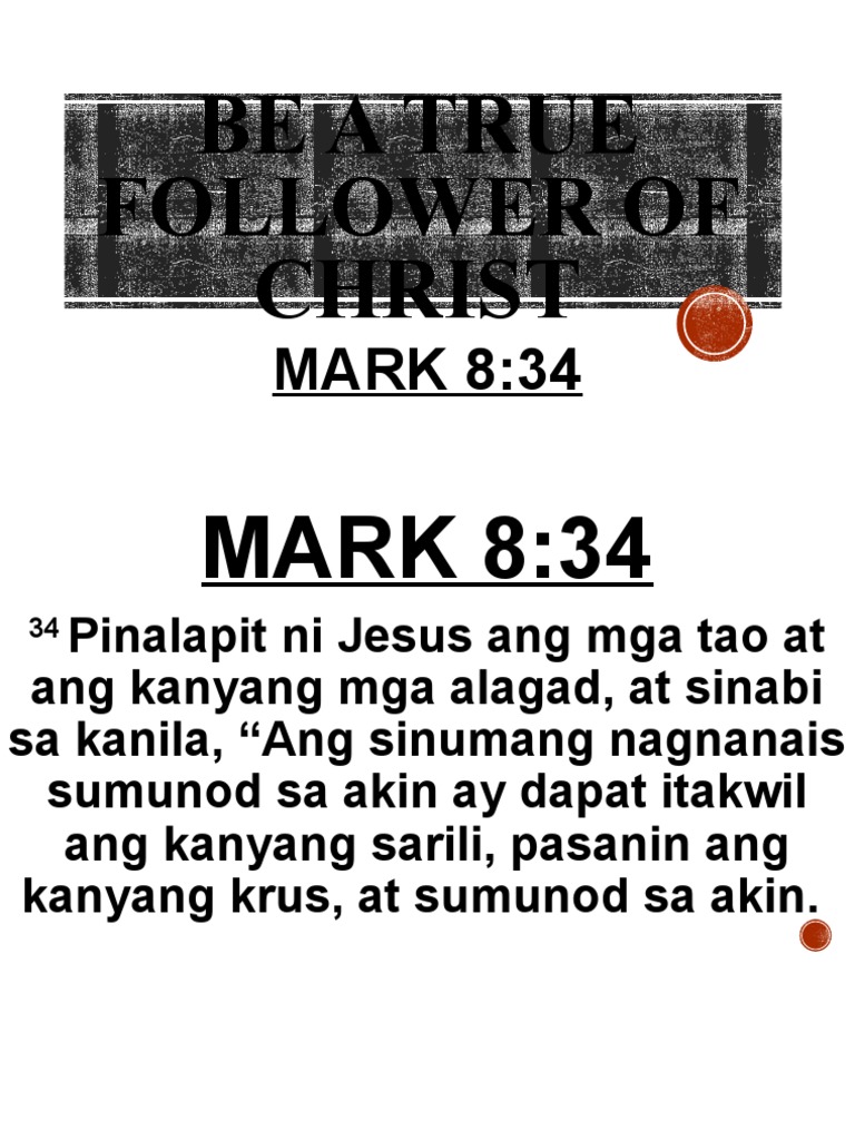 Be A True Follower of Christ | PDF
