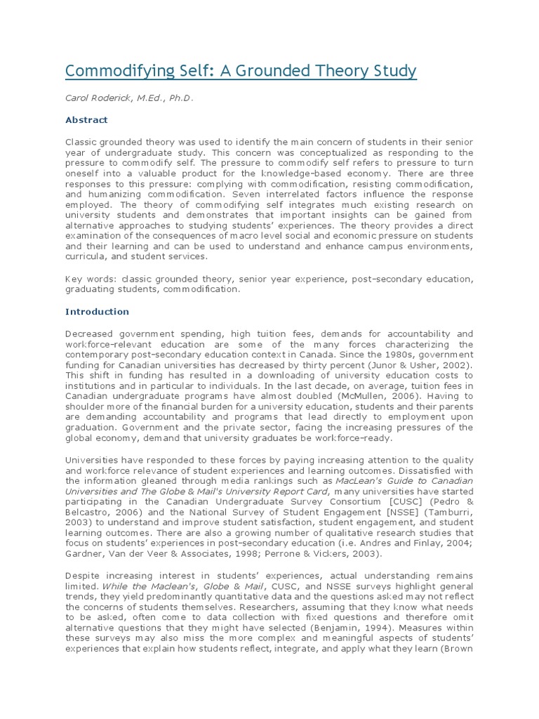 Commodifying Self | PDF | Motivation | Motivational