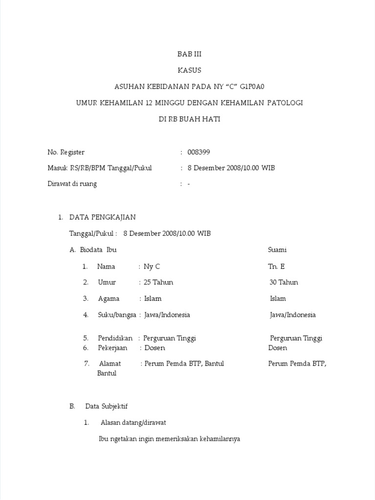 PDF Soap Kehamilan Ektopik Terganggu - Compress | PDF