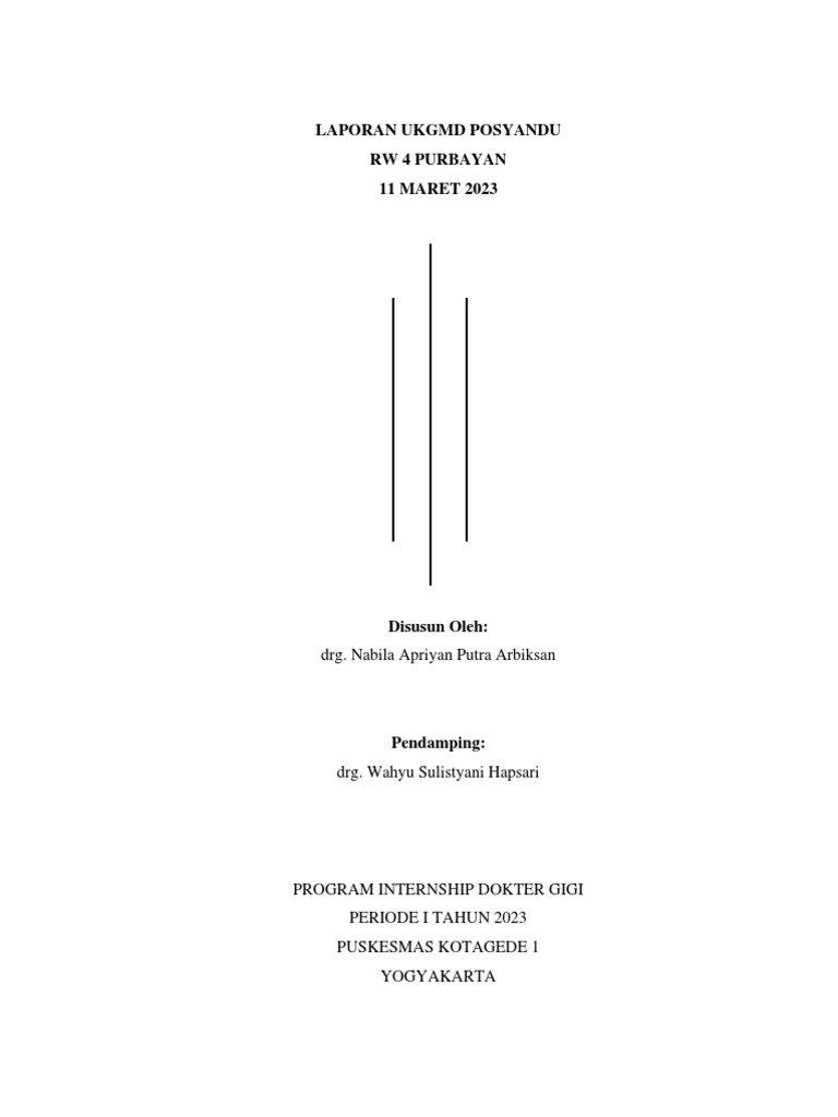 Laporan Ukgmd Posyandu | PDF | Kesehatan Holistik