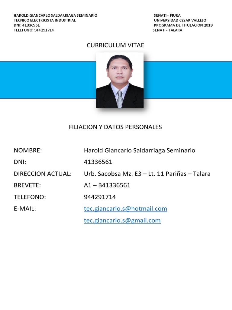 CV Completo 2021 | PDF